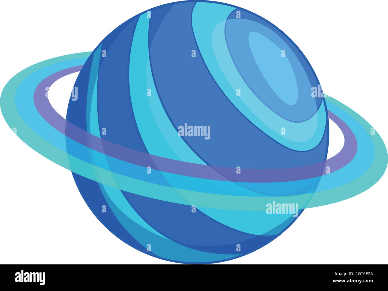Blue planet orbit cartoon Stock Vector Images - Alamy