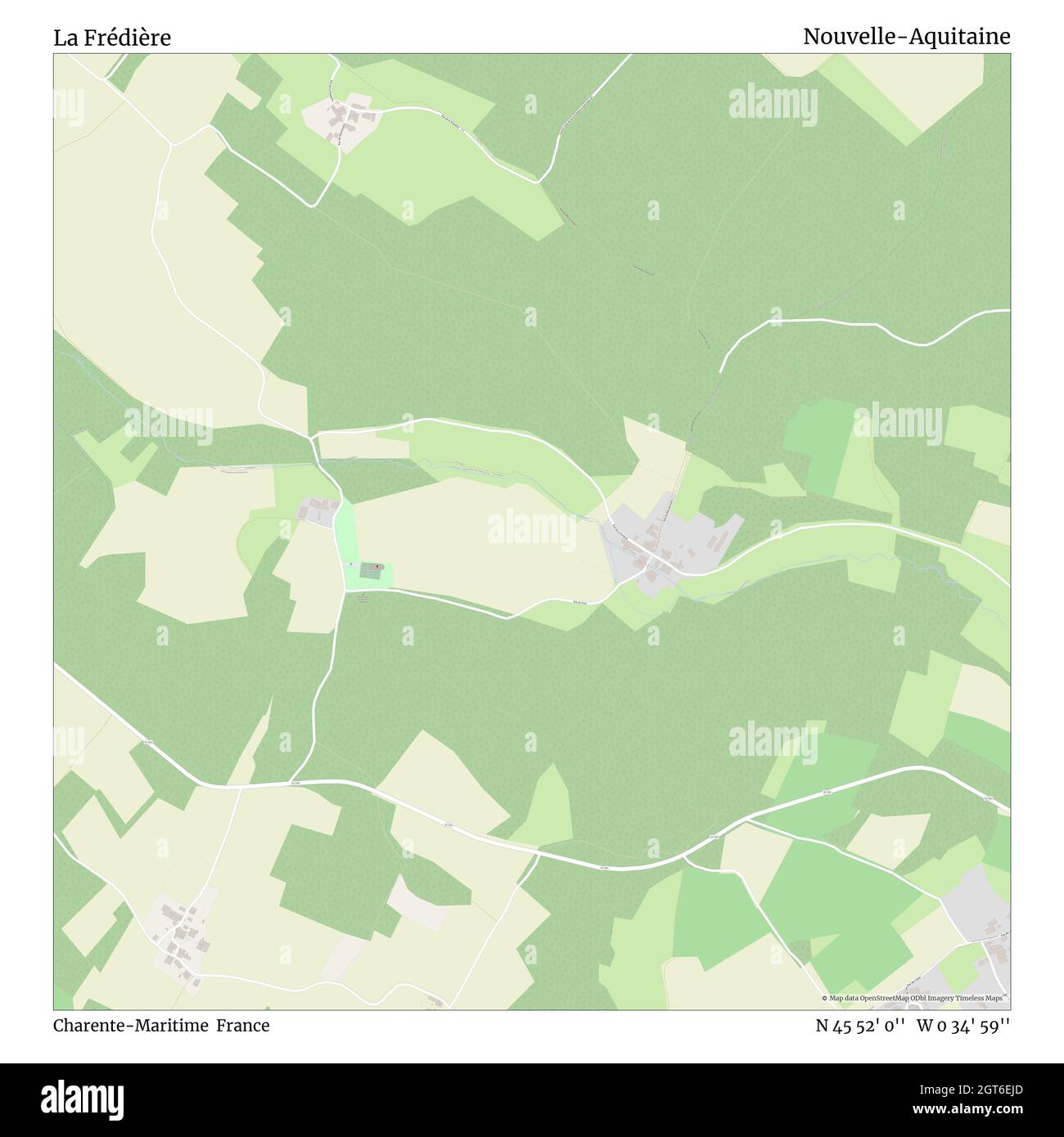 La Frédière, Charente-Maritime, France, Nouvelle-Aquitaine, N 45 52' 0 ...