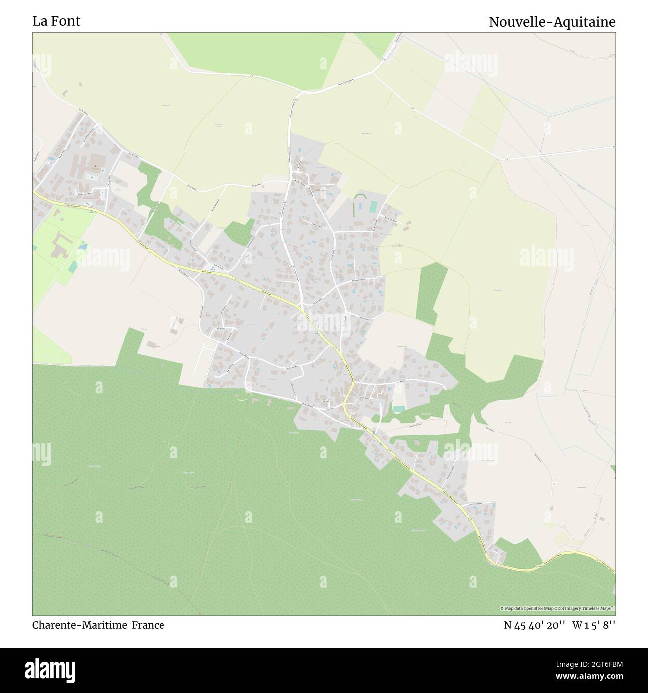 La Font, Charente-Maritime, France, Nouvelle-Aquitaine, N 45 40' 20 ...