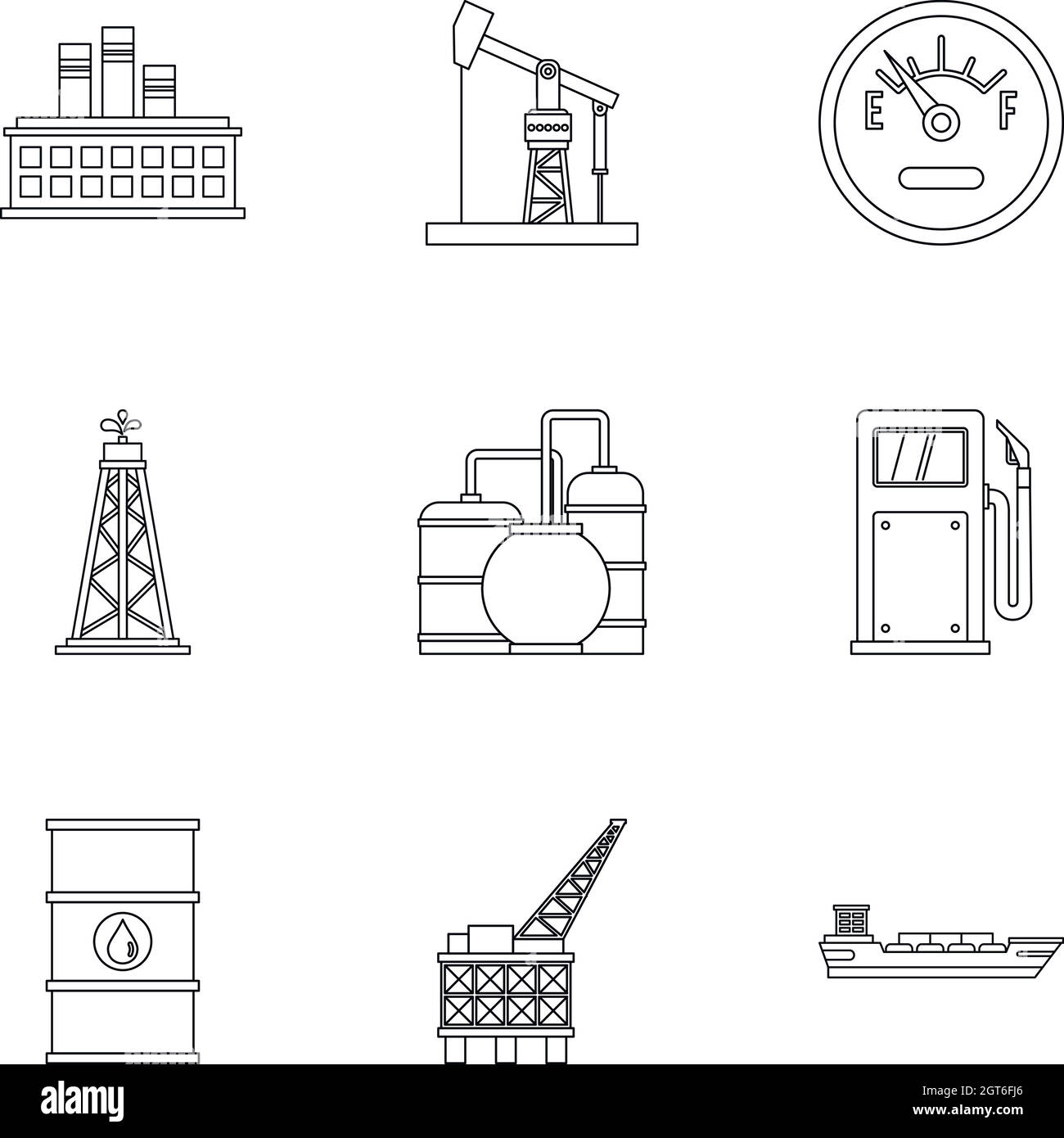 Manufacturing line icons Stock Vector Images - Alamy