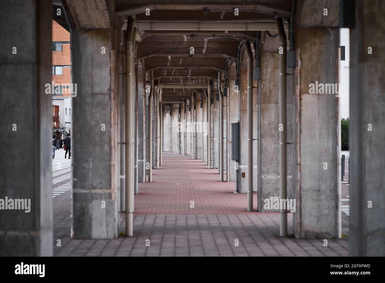 Underneath building corridor hi-res stock photography and images - Alamy
