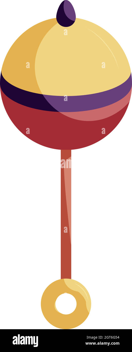 Baby rattle icon, cartoon style Stock Vector Image & Art - Alamy