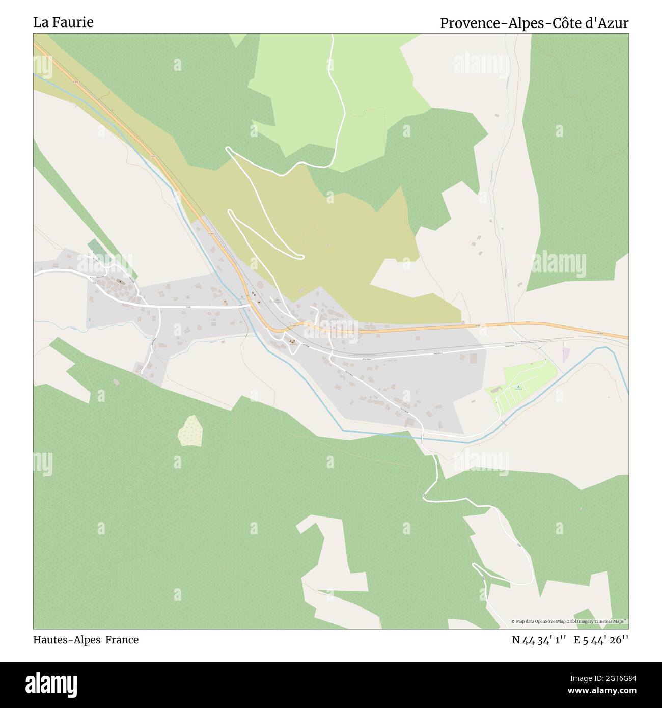 La Faurie, Hautes-Alpes, France, Provence-Alpes-Côte d'Azur, N 44 34' 1 ...