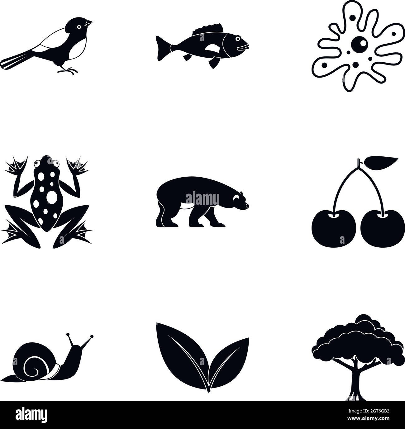 Simple natural landscape Cut Out Stock Images & Pictures - Alamy