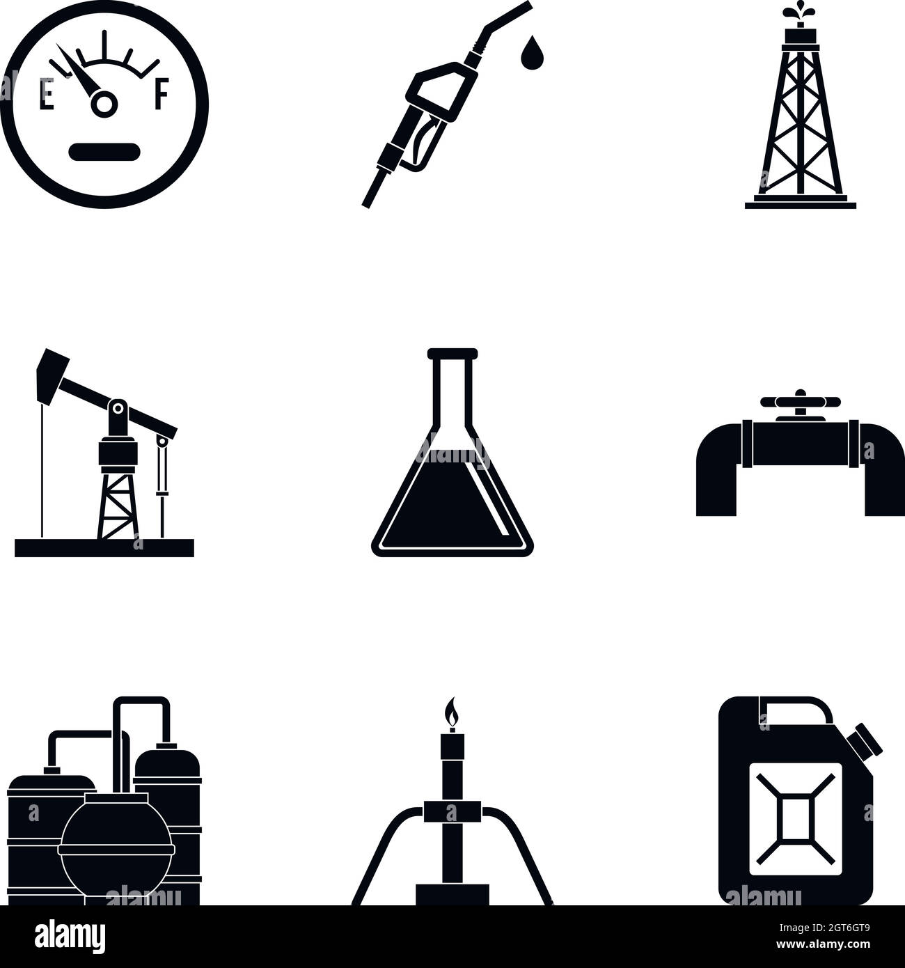 Oil icons set, simple style Stock Vector Image & Art - Alamy