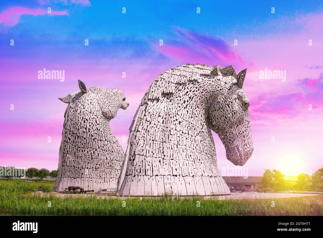 The Helix, Home of the Kelpies Falkirk, Town in Scotland Stock Photo ... The Helix, Home of the Kelpies Falkirk, Town in Scotland Stock Photo ...