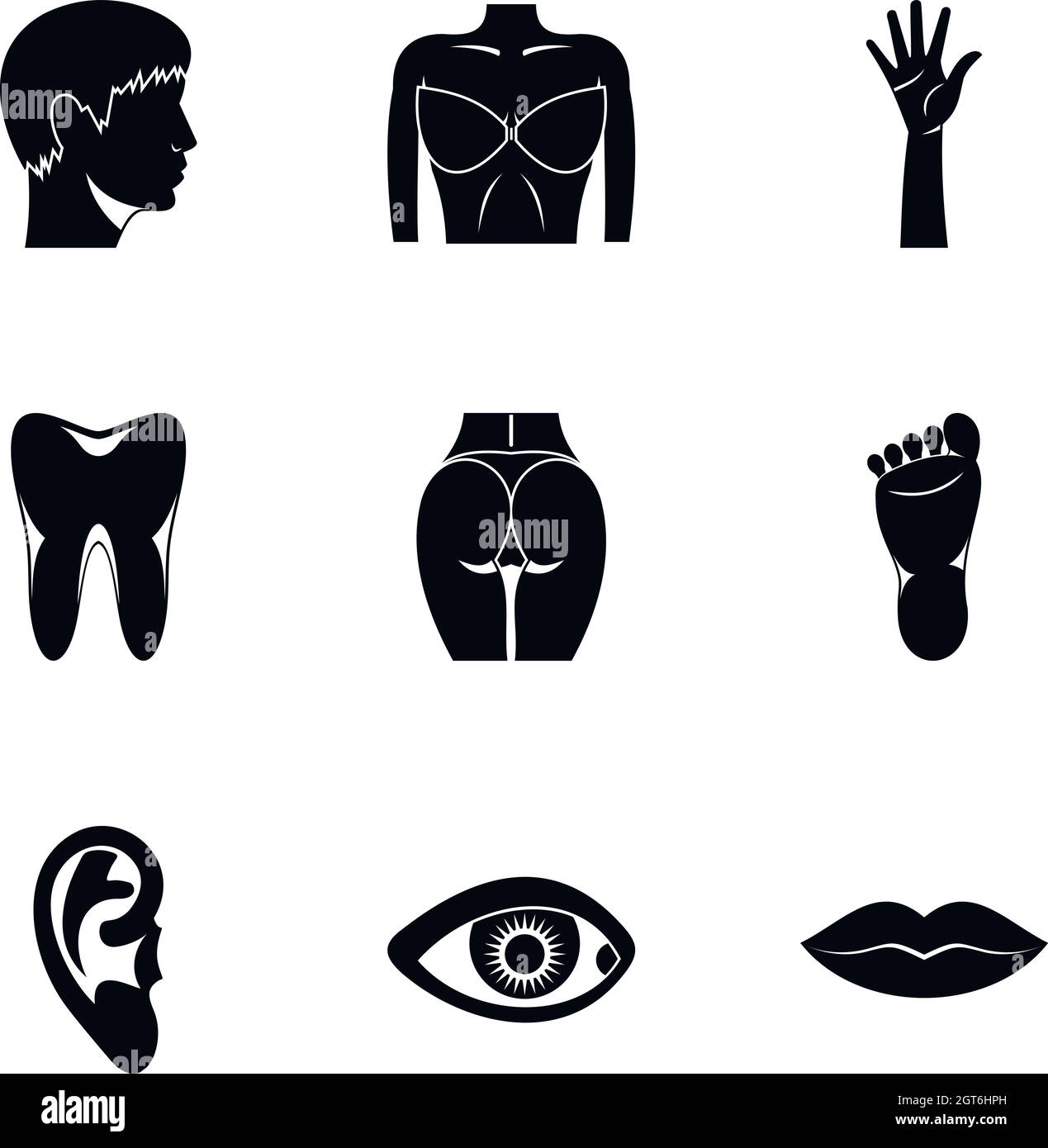 Body part icon hi-res stock photography and images - Alamy