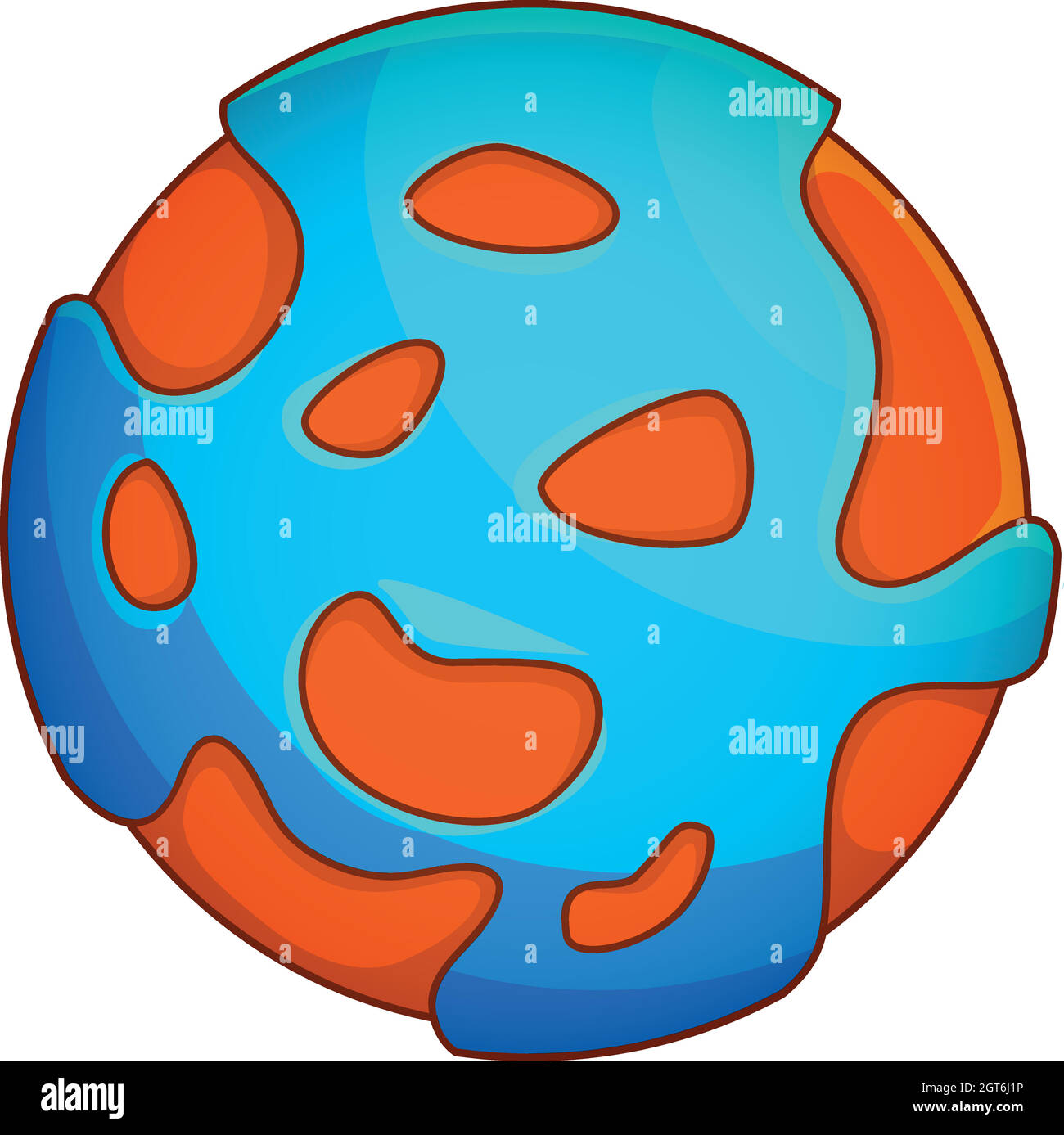 Blue planet orbit cartoon Stock Vector Images - Alamy
