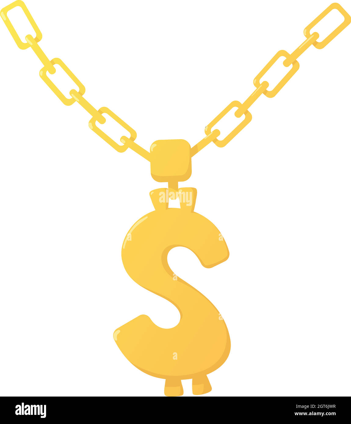 Golden chain icon, cartoon style Stock Vector Image & Art - Alamy