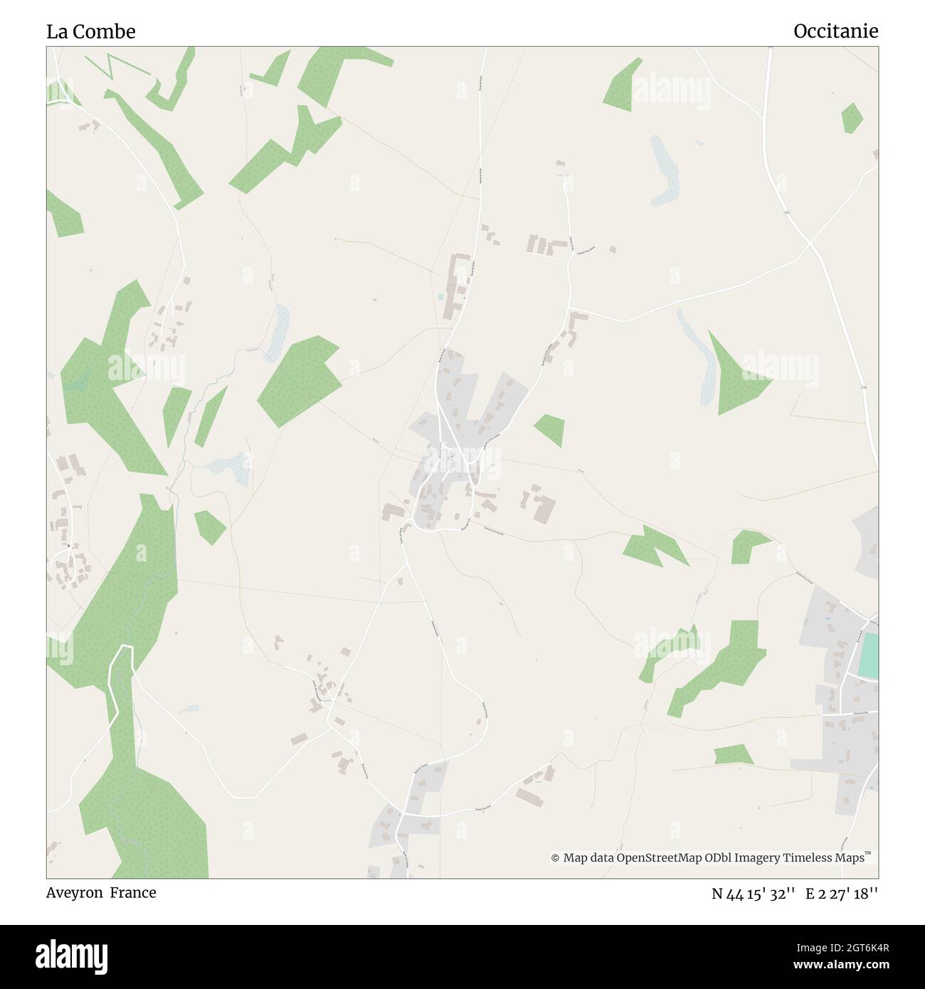 La Combe, Aveyron, France, Occitanie, N 44 15' 32'', E 2 27' 18'', map ...