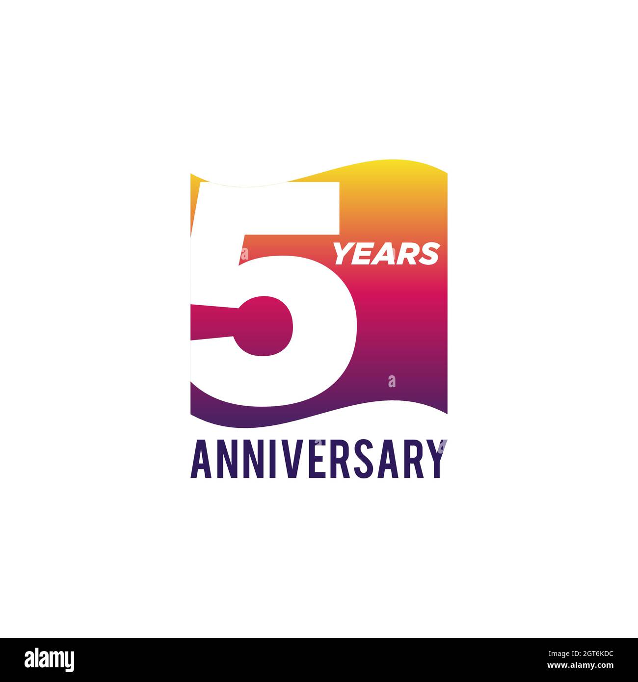 5th Years Anniversary Vector Logo Illustration Design Template. Vector ...