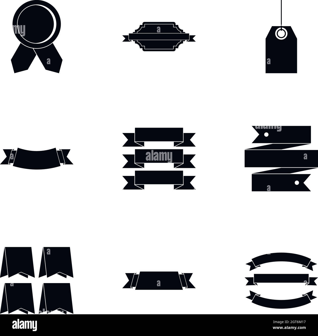 Label icons set, simple style Stock Vector Image & Art - Alamy