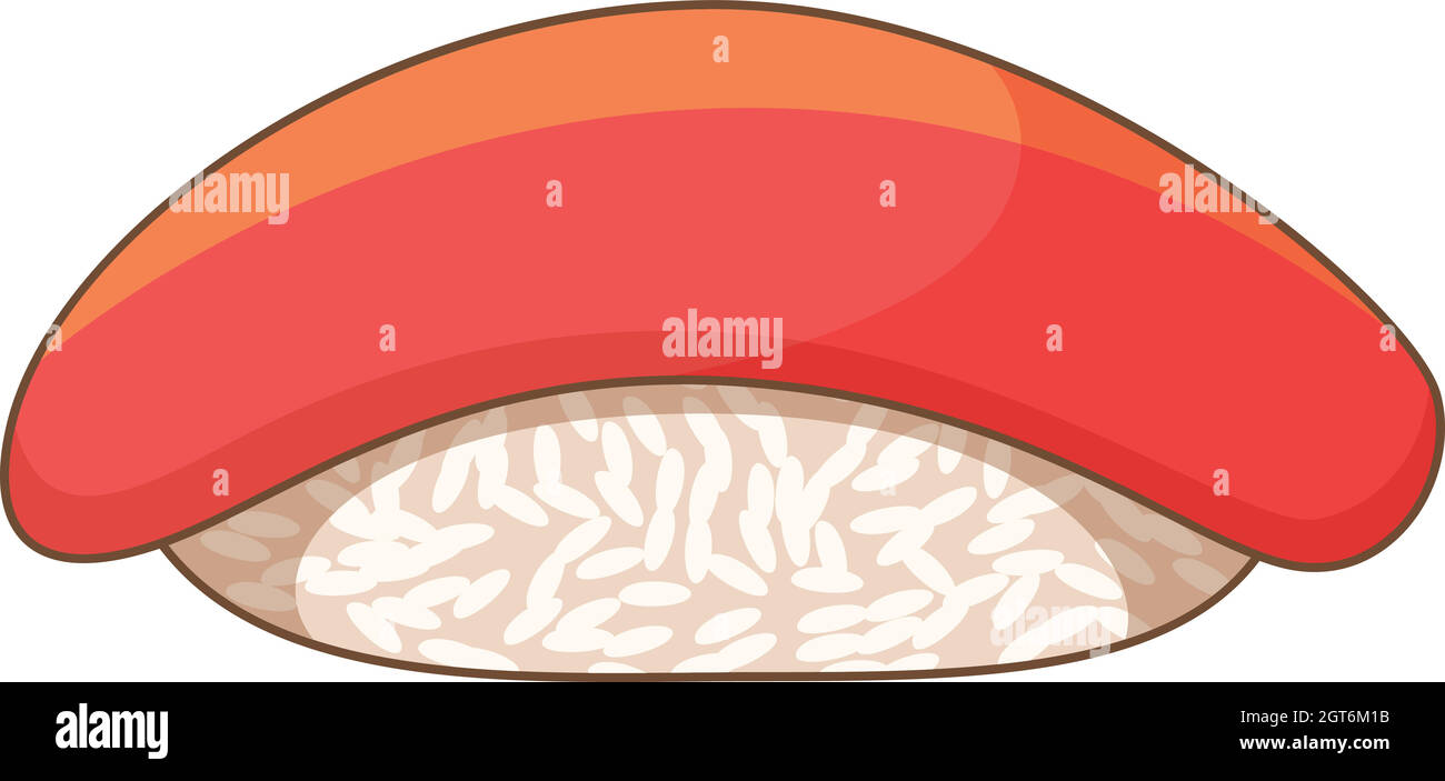 Tuna sushi icon, cartoon style Stock Vector Image & Art - Alamy