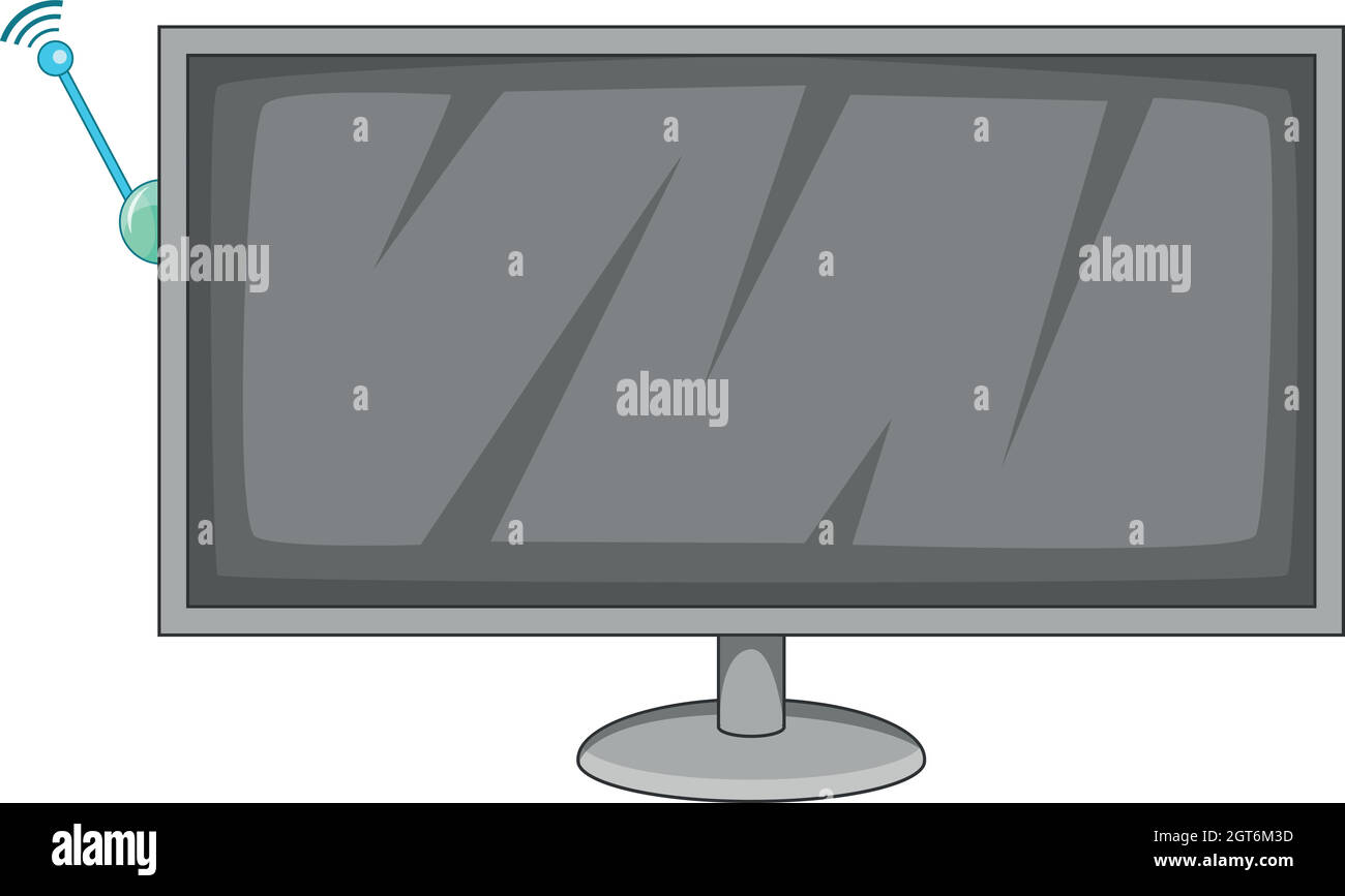 TV with wi fi connection icon, cartoon style Stock Vector Image & Art ...