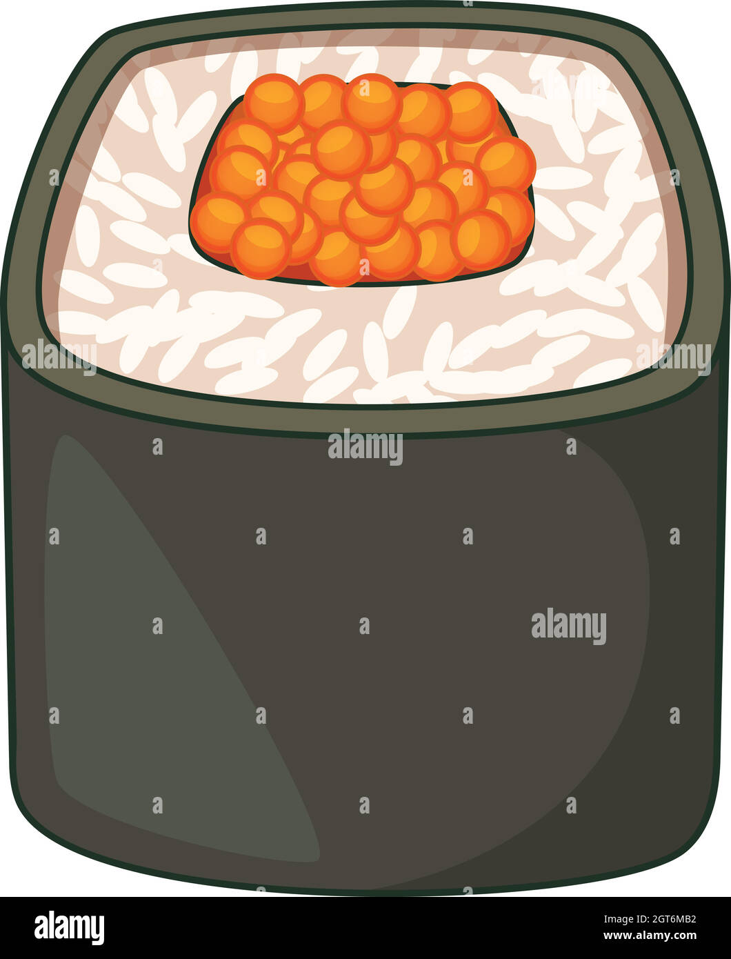 Tasty roll salmon rice Stock Vector Images - Alamy