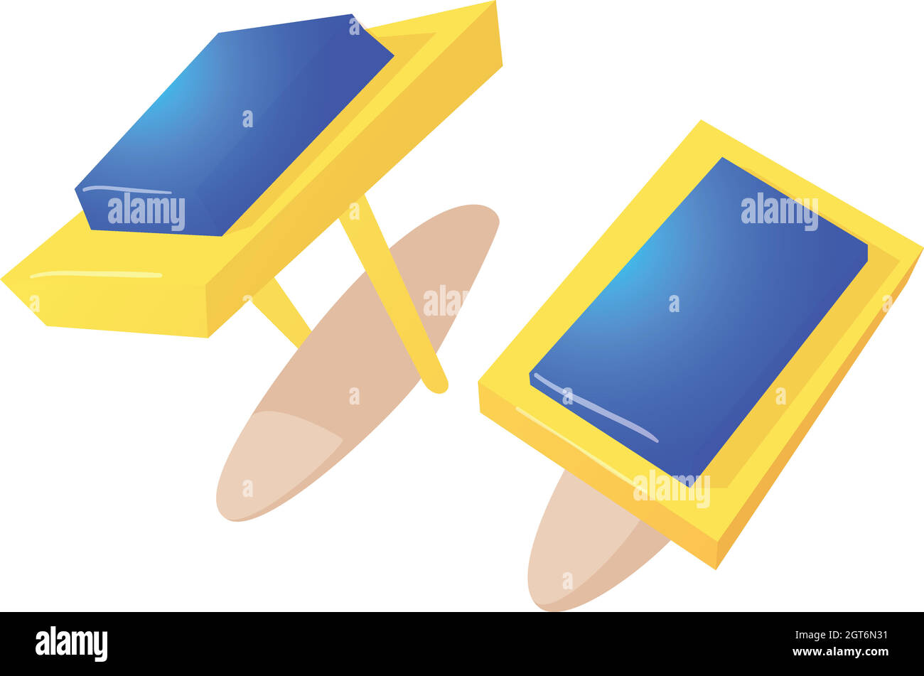 Cufflinks icon, cartoon style Stock Vector Image & Art - Alamy