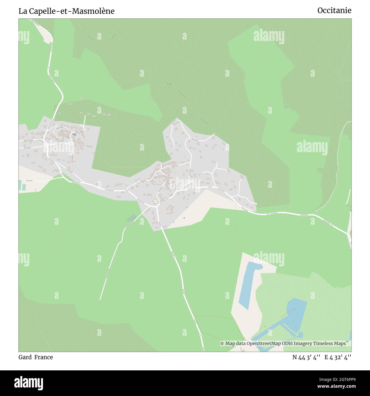 La Capelle-et-Masmolène, Gard, France, Occitanie, N 44 3' 4'', E 4 32 ...