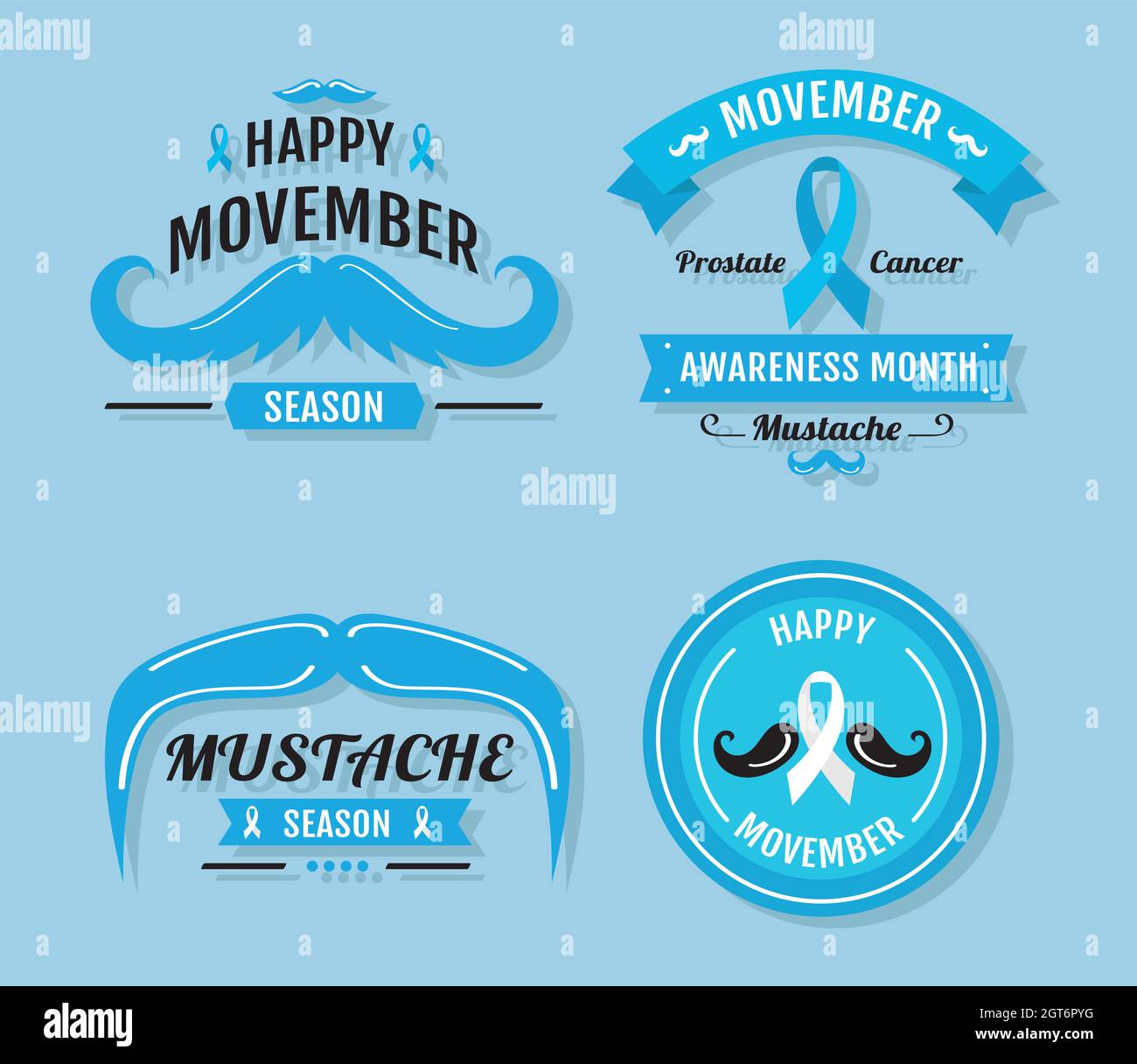 movember campaign blue emblems Stock Vector Image & Art - Alamy