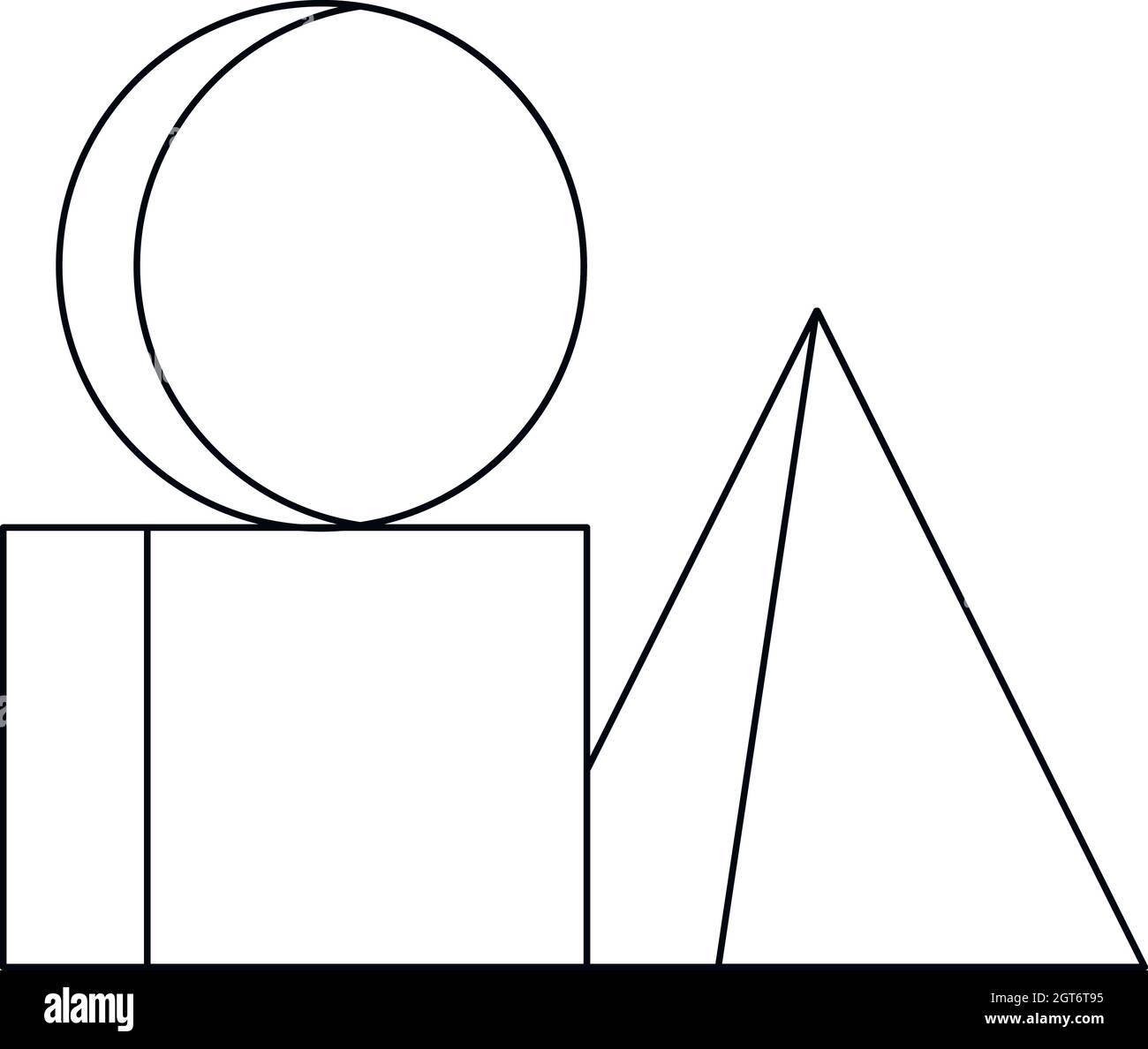 Box of bricks icon, outline style Stock Vector Image & Art - Alamy