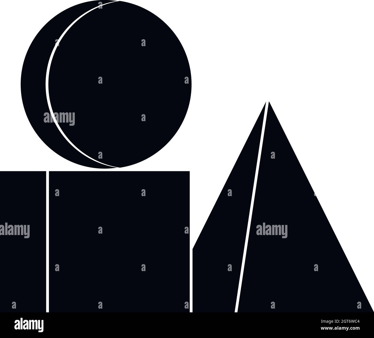 Toy pyramid icon simple hi-res stock photography and images - Alamy