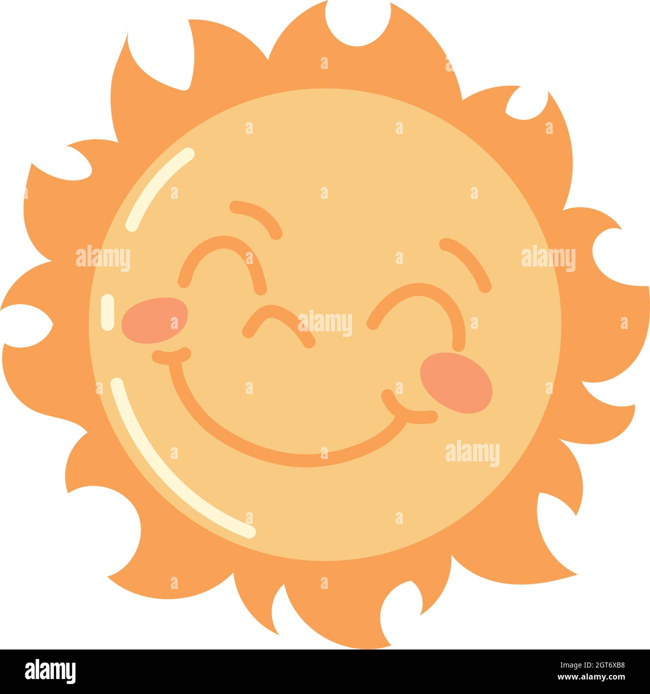 cute cartoon sun Stock Vector Image & Art - Alamy
