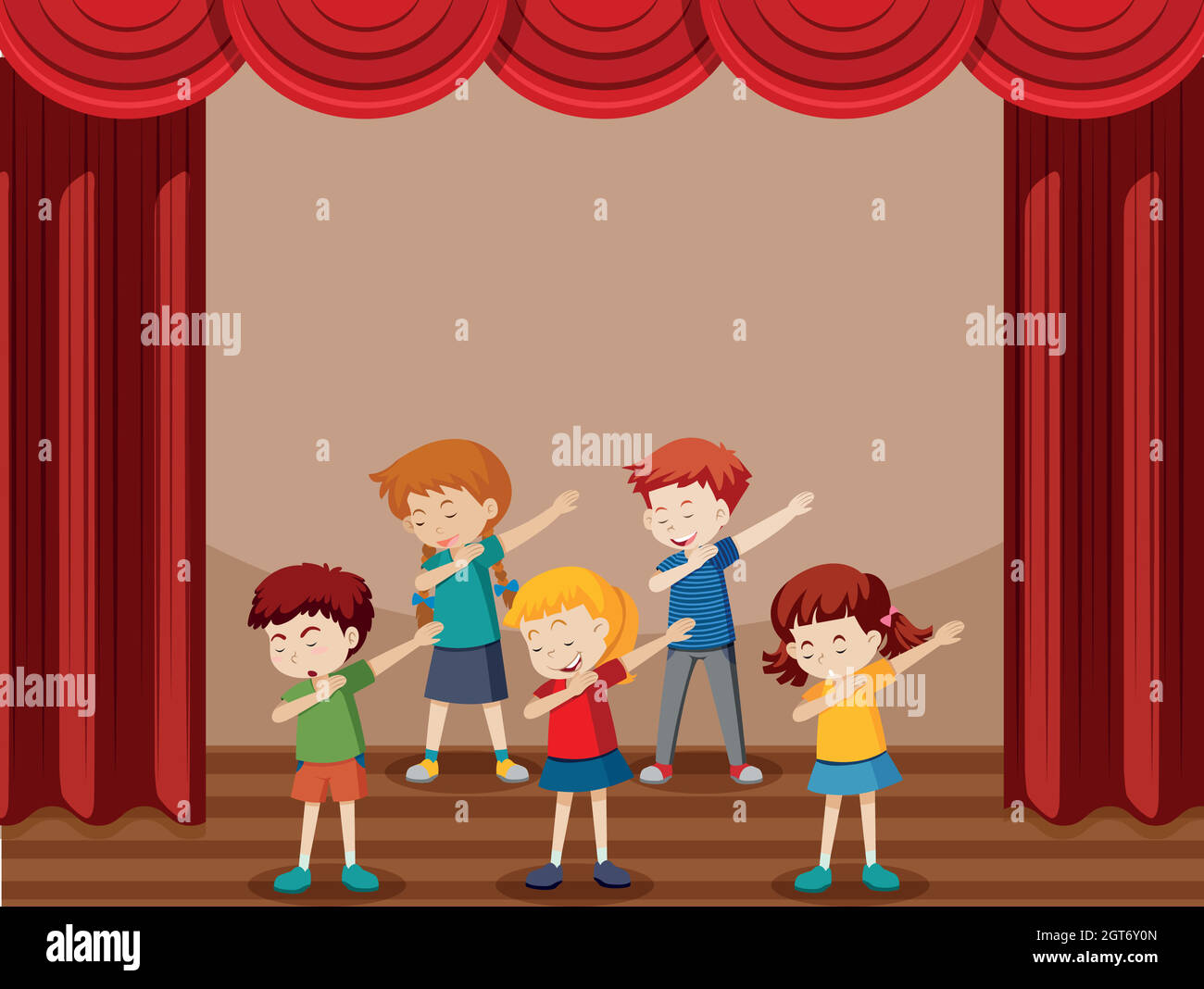 Group of children dancing Stock Vector Image & Art - Alamy