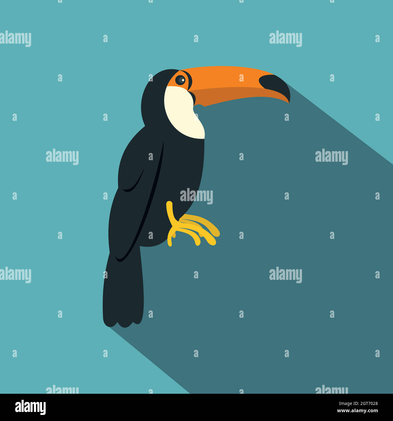 Toco toucan ramphastos toco eye Stock Vector Images - Alamy