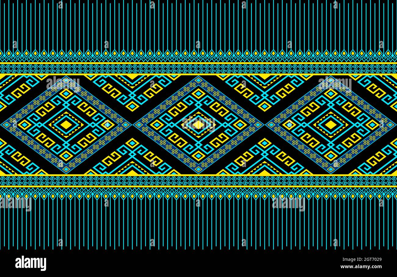 Turquoise Tribal Pattern
