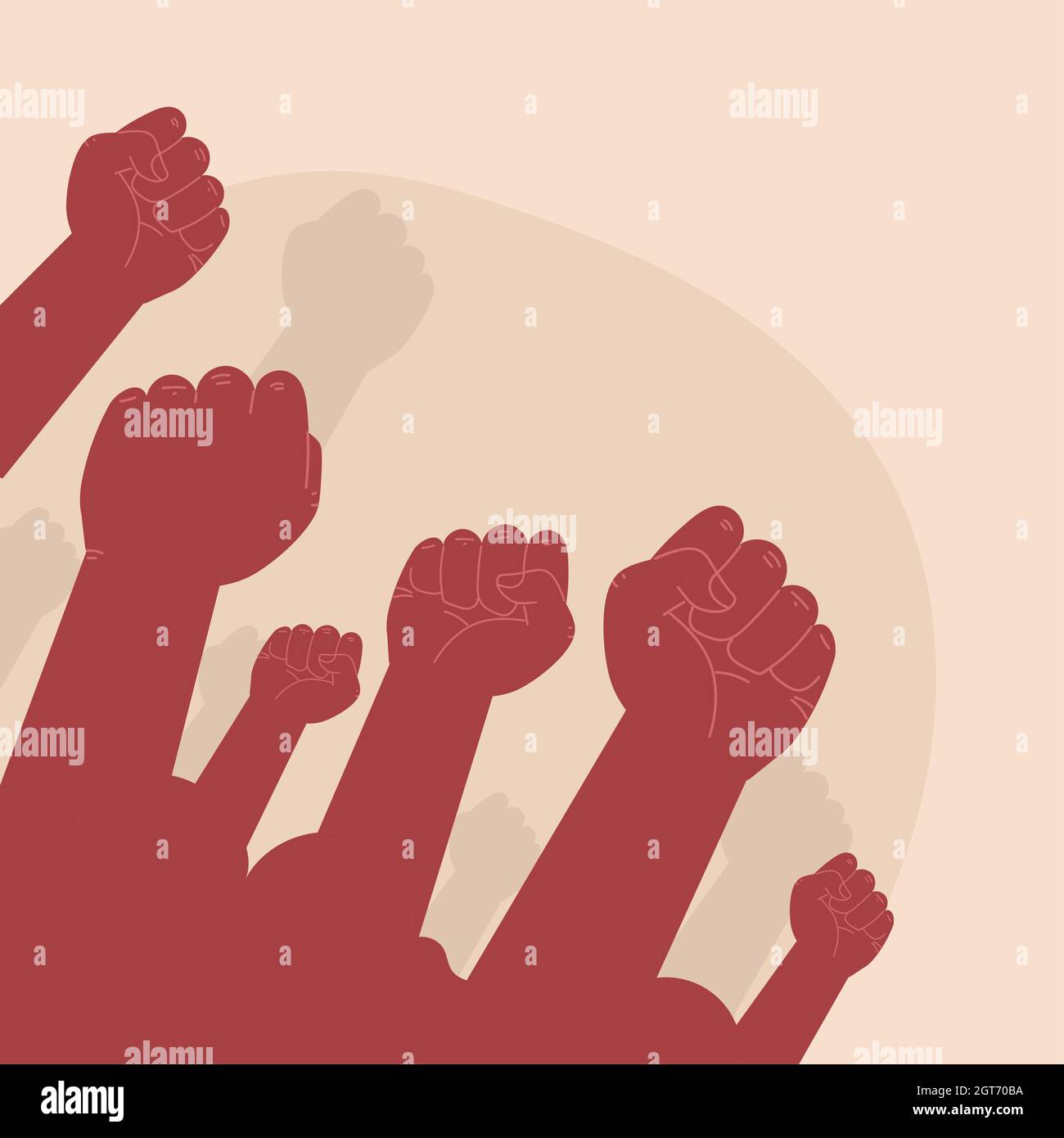 hands raised in protest Stock Vector Image & Art - Alamy