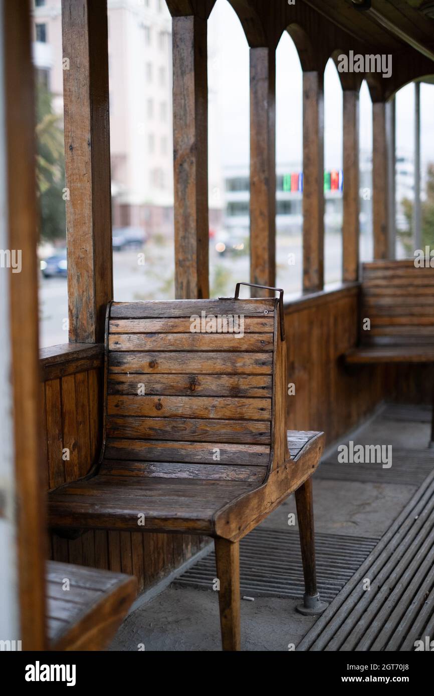 Empty tram seats hi-res stock photography and images - Alamy