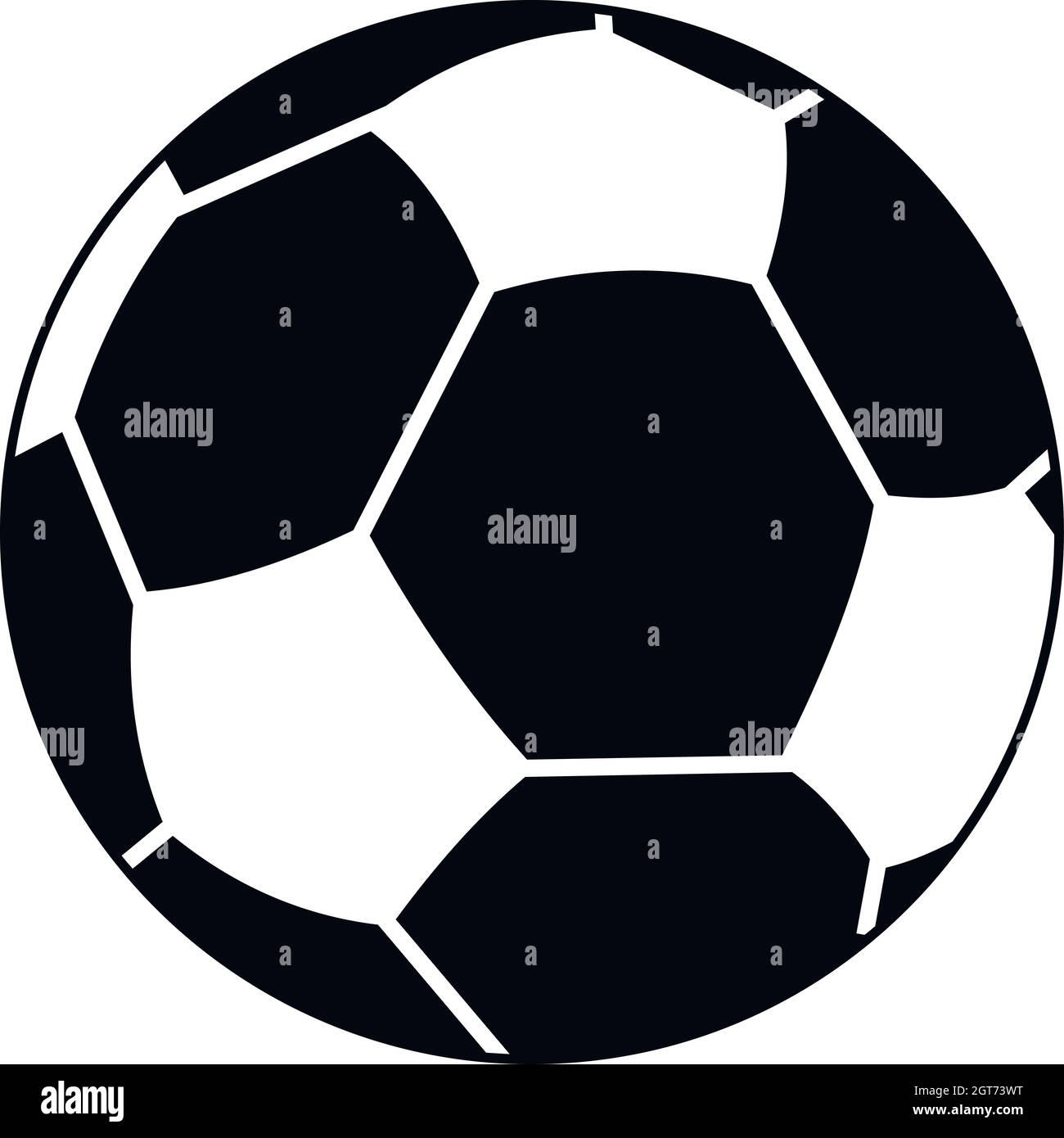 Football ball icon, simple style Stock Vector Image & Art - Alamy