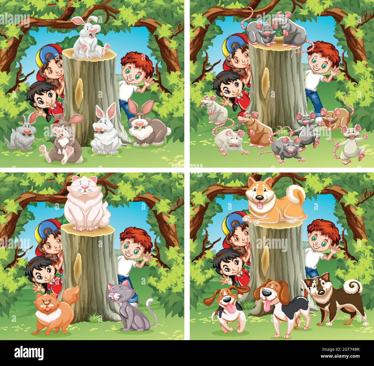 Aerial view field in Stock Vector Images - Alamy