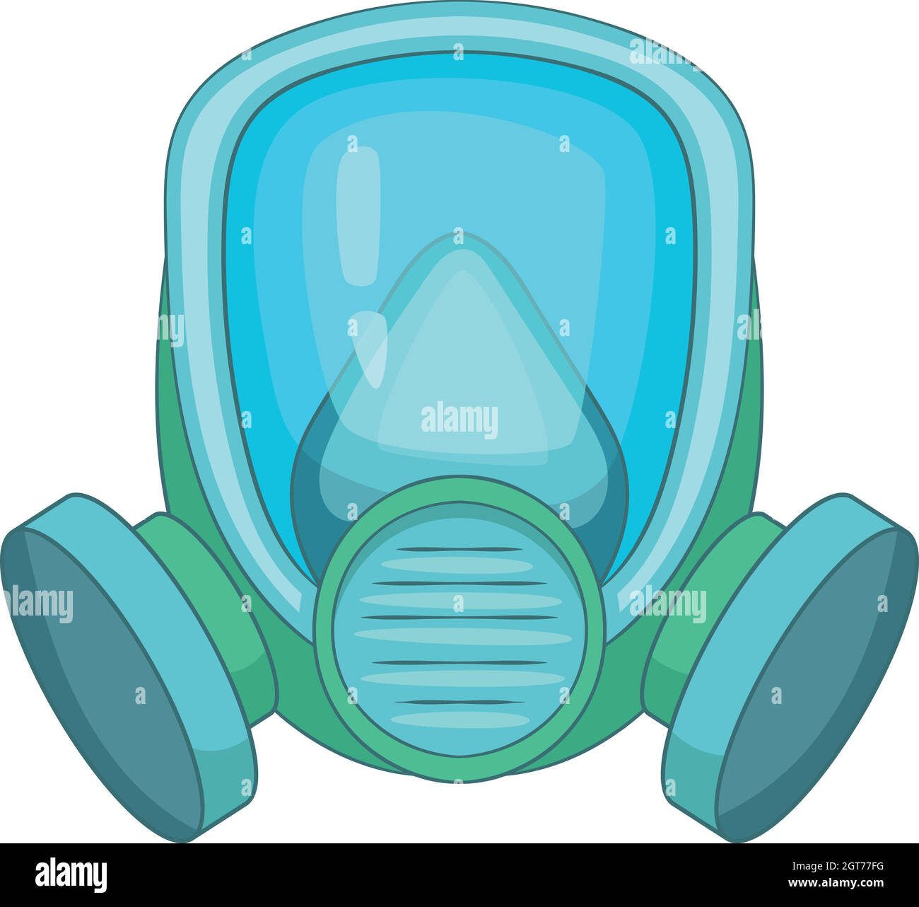 Gas mask icon, cartoon style Stock Vector Image & Art - Alamy