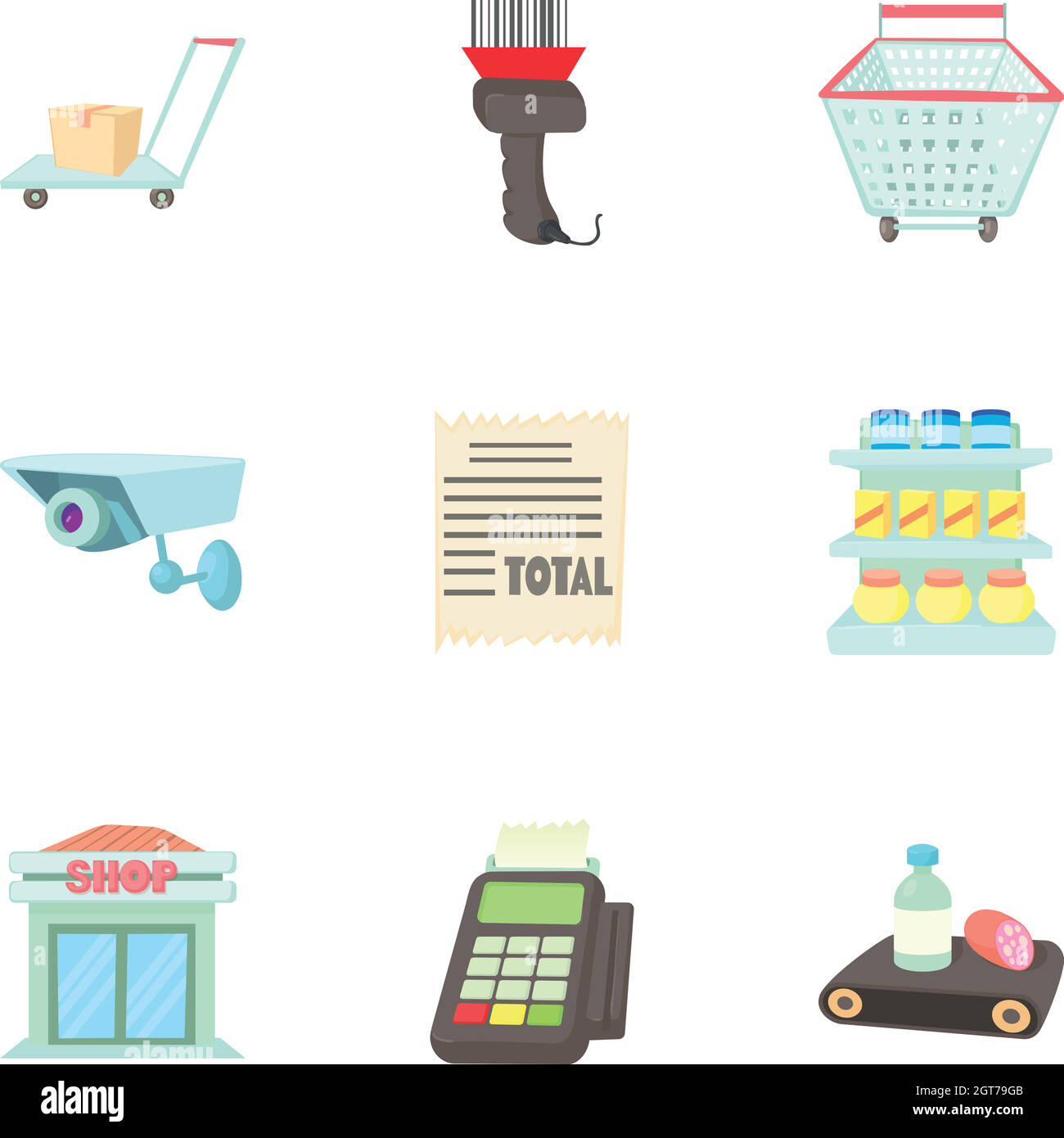 Sausage icon set in Stock Vector Images - Alamy