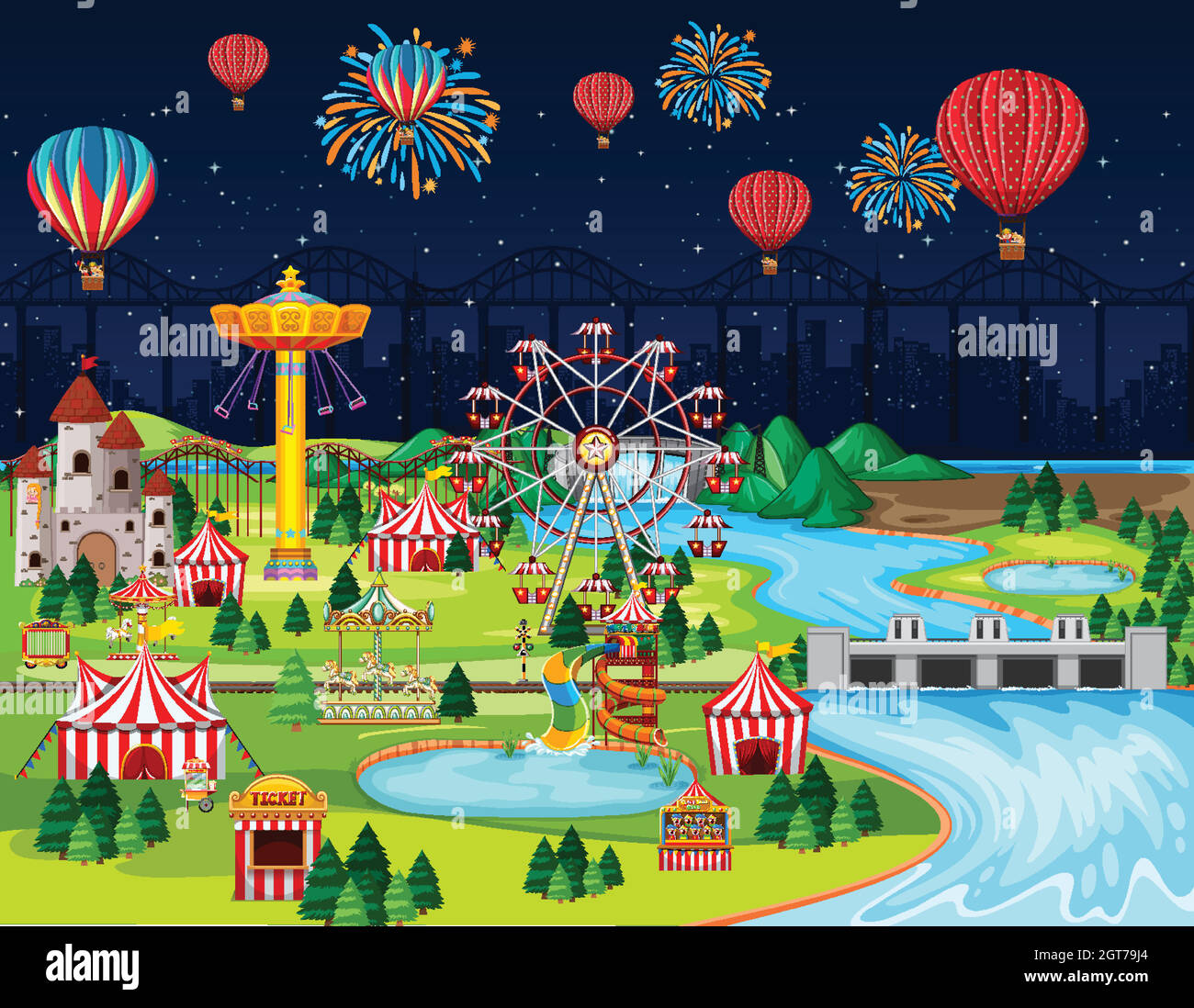 River water festival Stock Vector Images - Alamy