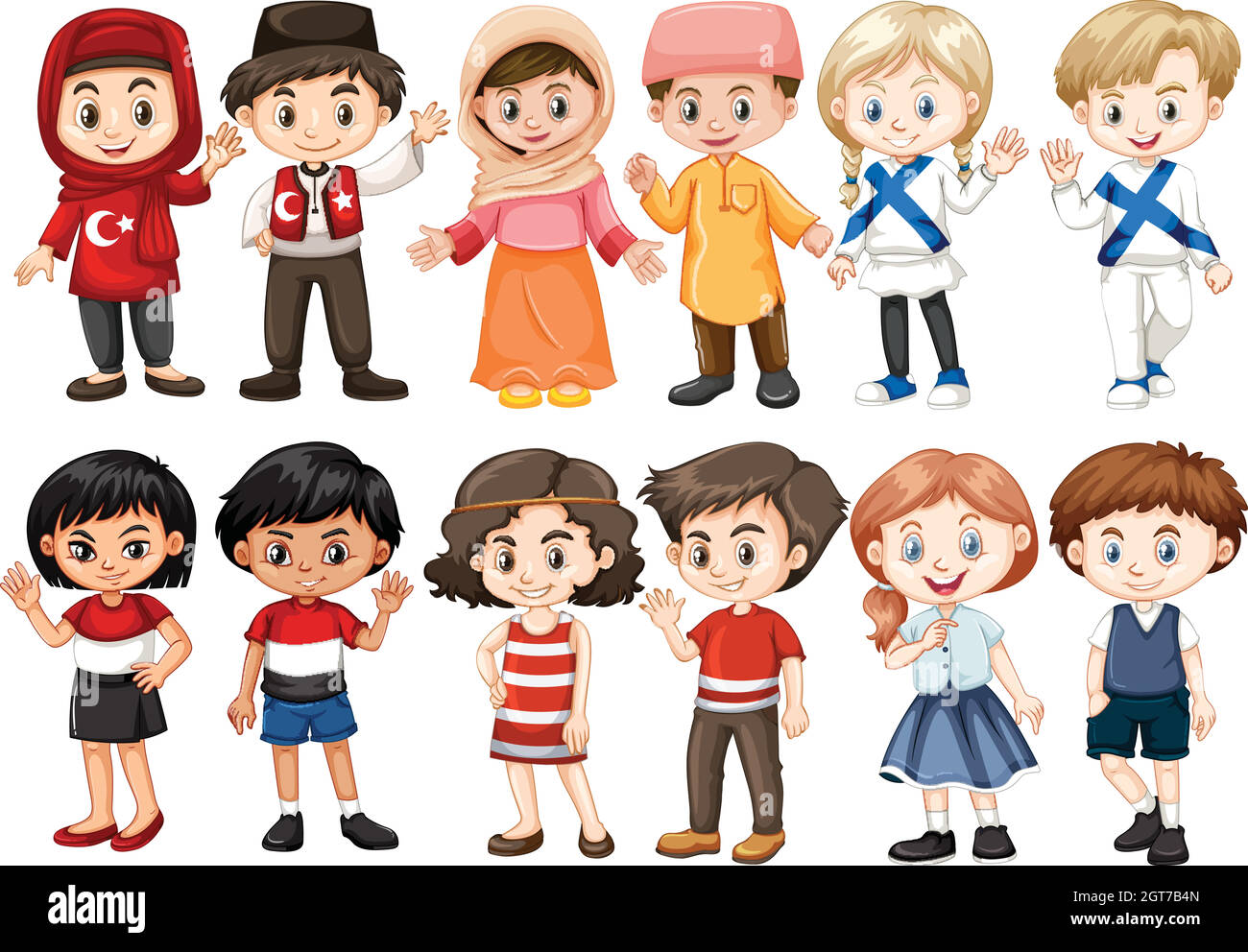 Children different nation hi-res stock photography and images - Alamy