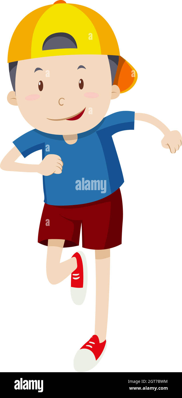 Runner in cap Stock Vector Images - Alamy