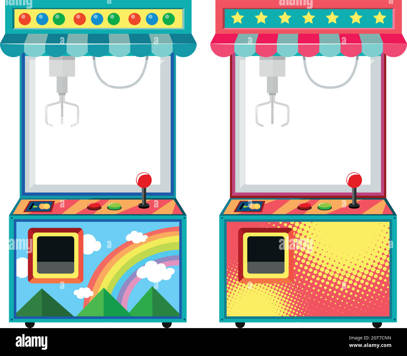 Arcade game boxes in blue and red Stock Vector Image & Art - Alamy