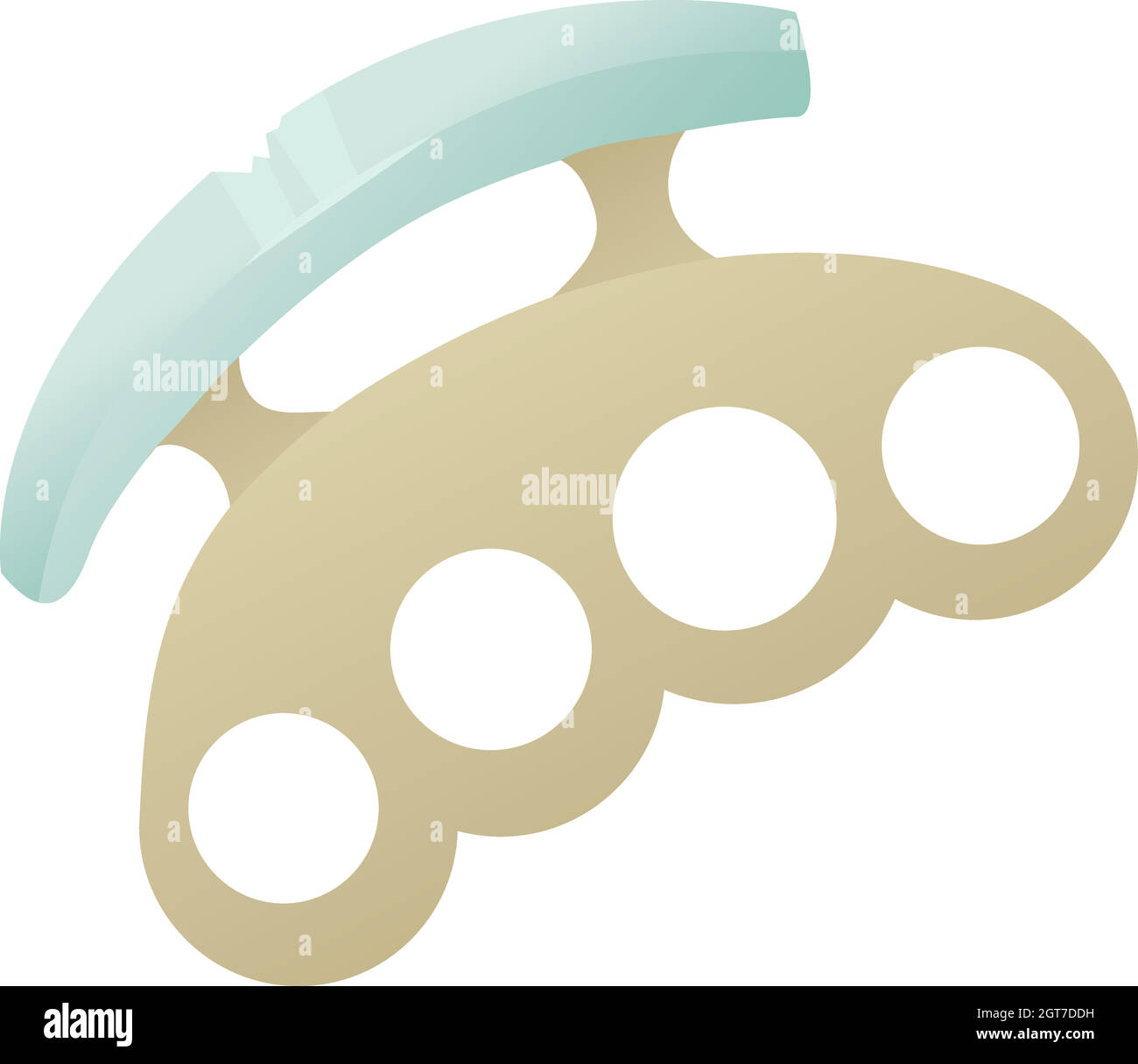 Brass knuckles icon, cartoon style Stock Vector Image & Art - Alamy