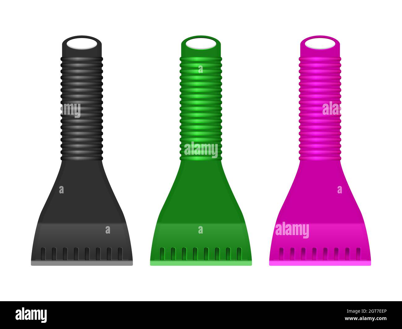 Ice scraper set on a white background. Vector illustration Stock Photo ...