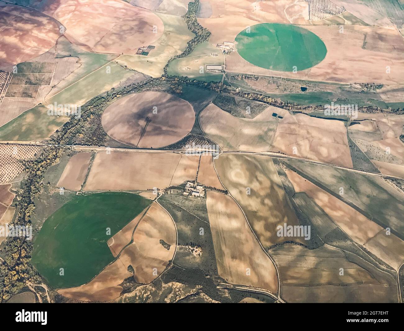 Circular irrigated field hi-res stock photography and images - Alamy