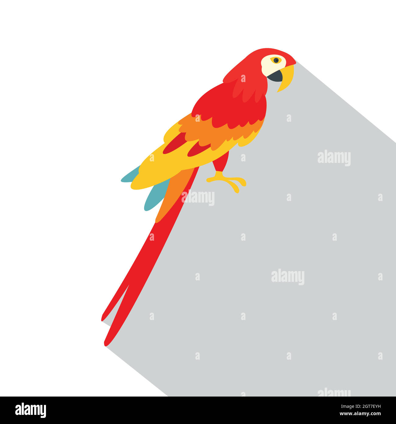 Scarlet macaws Stock Vector Images - Alamy