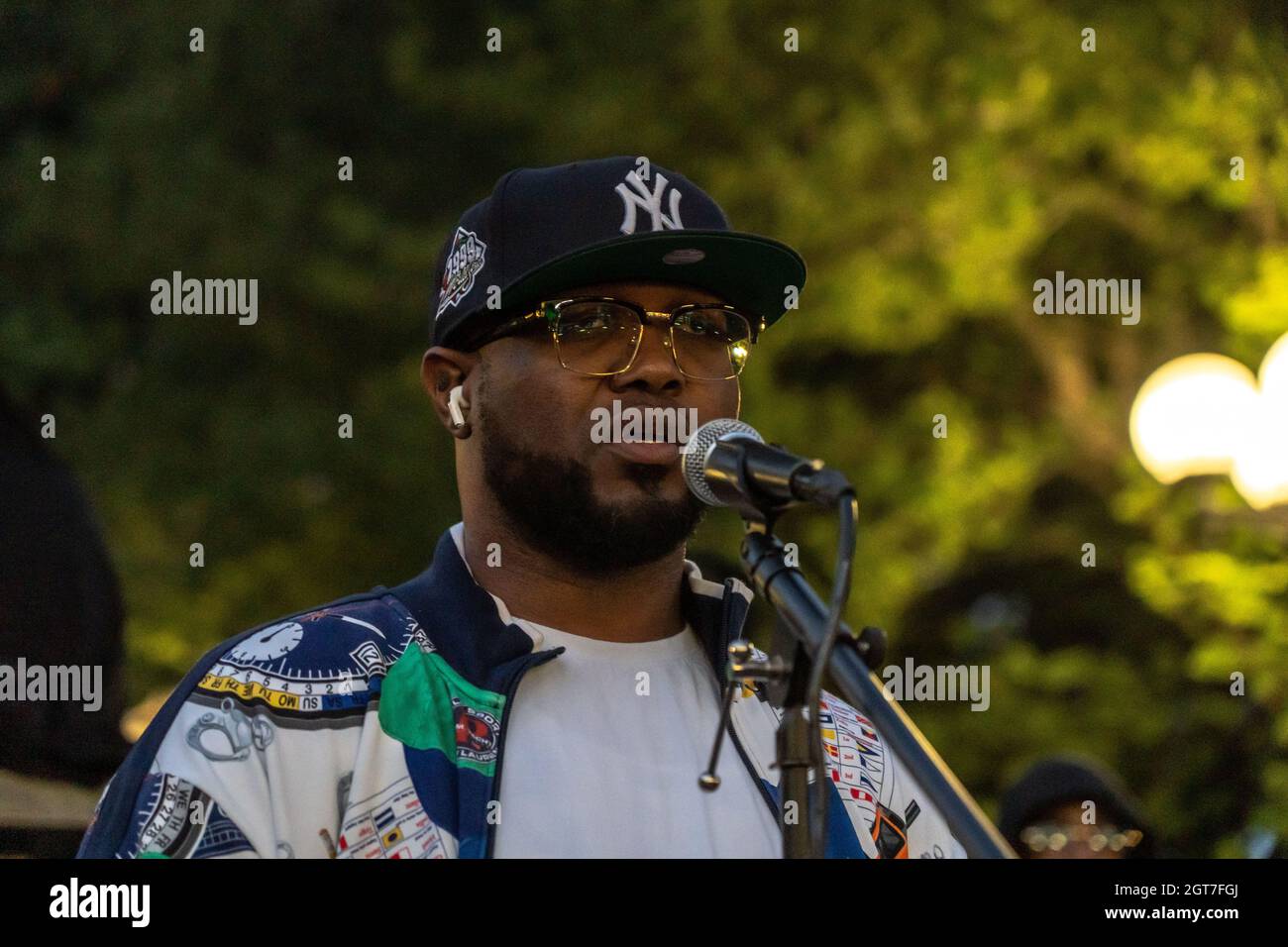 Terrance Floyd speaks at a "Seeinjustice" launching event in Union ...