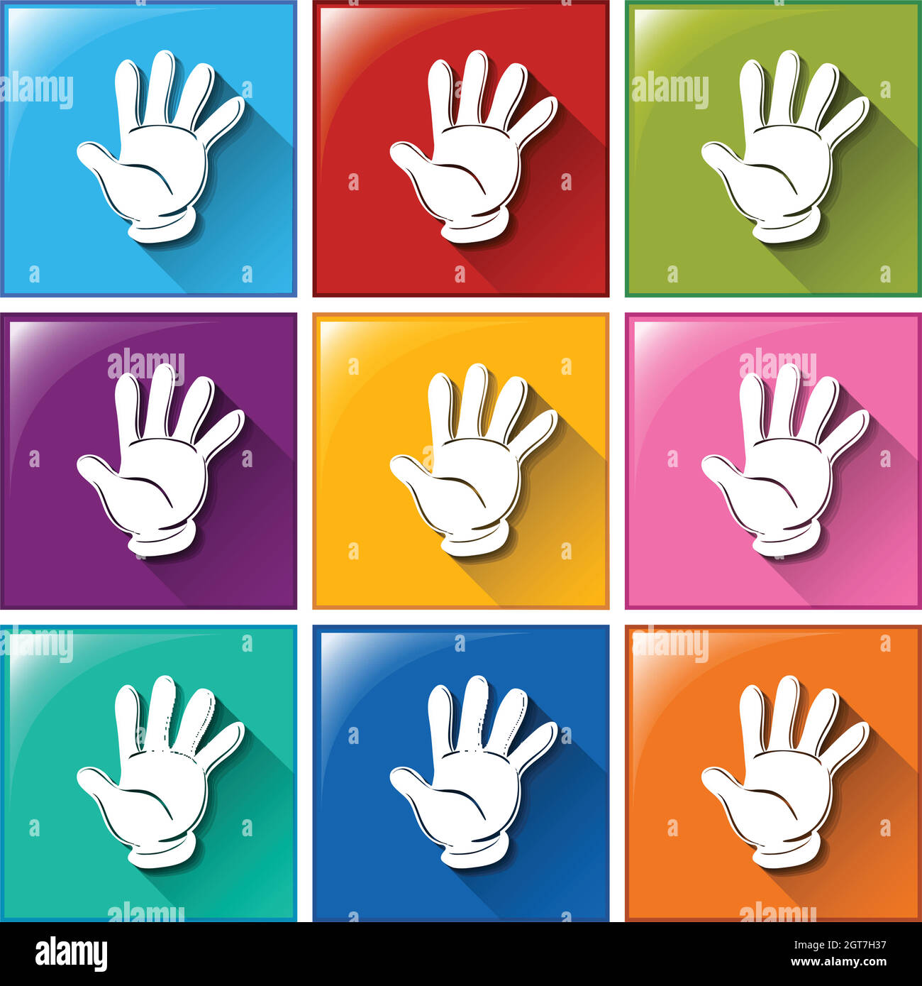 Buttons with hands Stock Vector Image & Art - Alamy