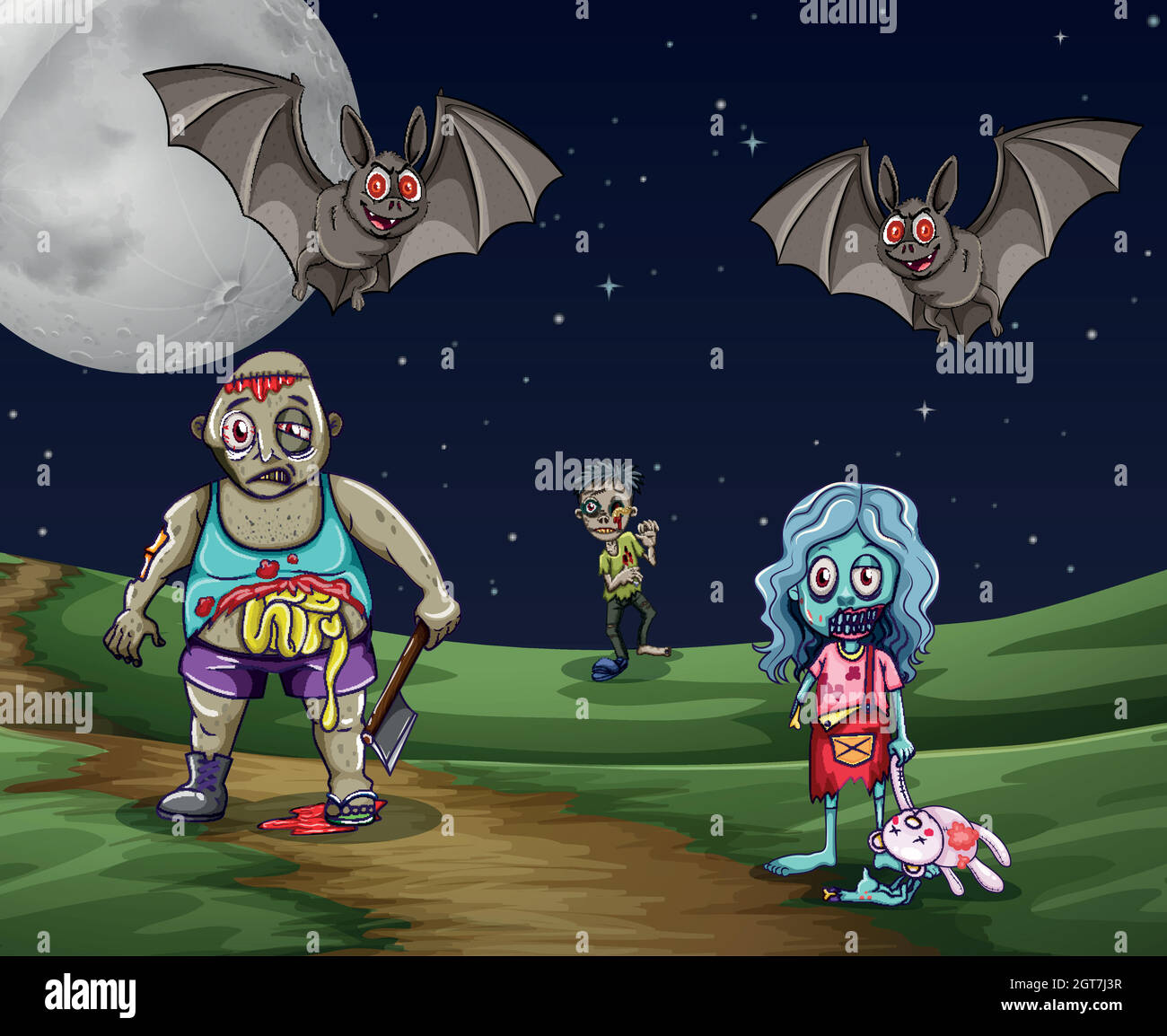 Dead zombies Stock Vector Images - Alamy