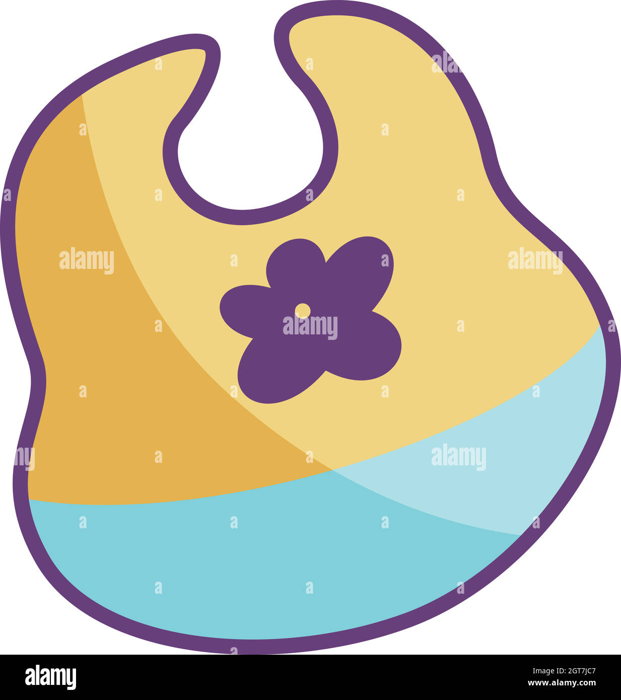 Baby bib icon, cartoon style Stock Vector Image & Art - Alamy