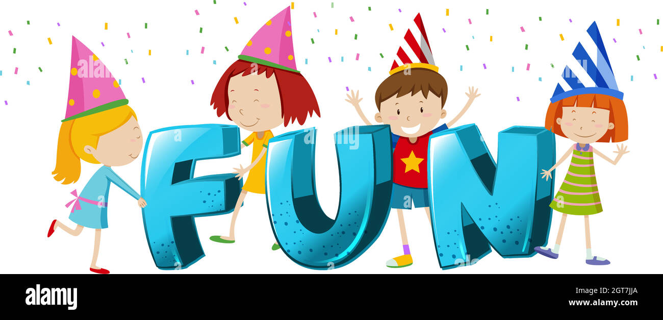 Word fun Cut Out Stock Images & Pictures - Alamy