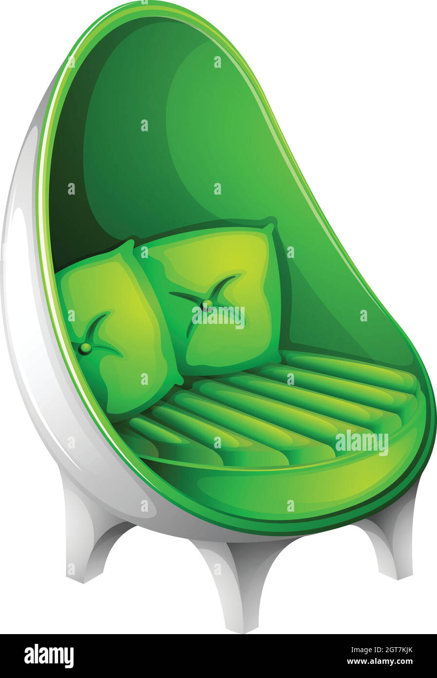 A green chair furniture Stock Vector Image & Art - Alamy