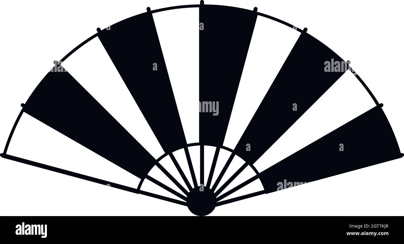Chinese fan icon, simple style Stock Vector Image & Art - Alamy