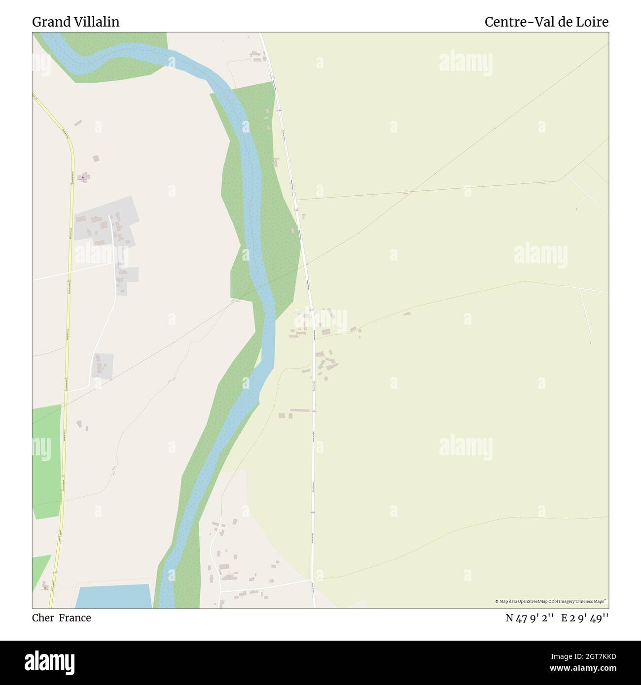 Grand Villalin, Cher, France, Centre-Val de Loire, N 47 9' 2'', E 2 9 ...